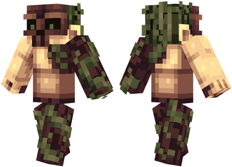 Wooden Warrior - Skull Hoodie Minecraft Skin Clipart - Large Size Png ...