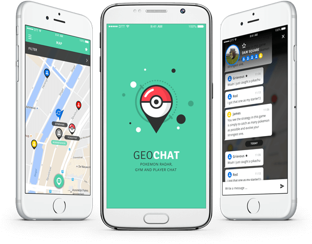 Geochat Pokémon Radar Overzicht - Iphone Clipart - Large Size Png Image ...