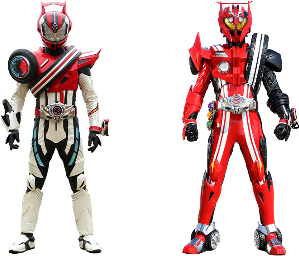 On The Right Is Kamen Rider Drive Type Dead Heat And - Kamen Rider ...