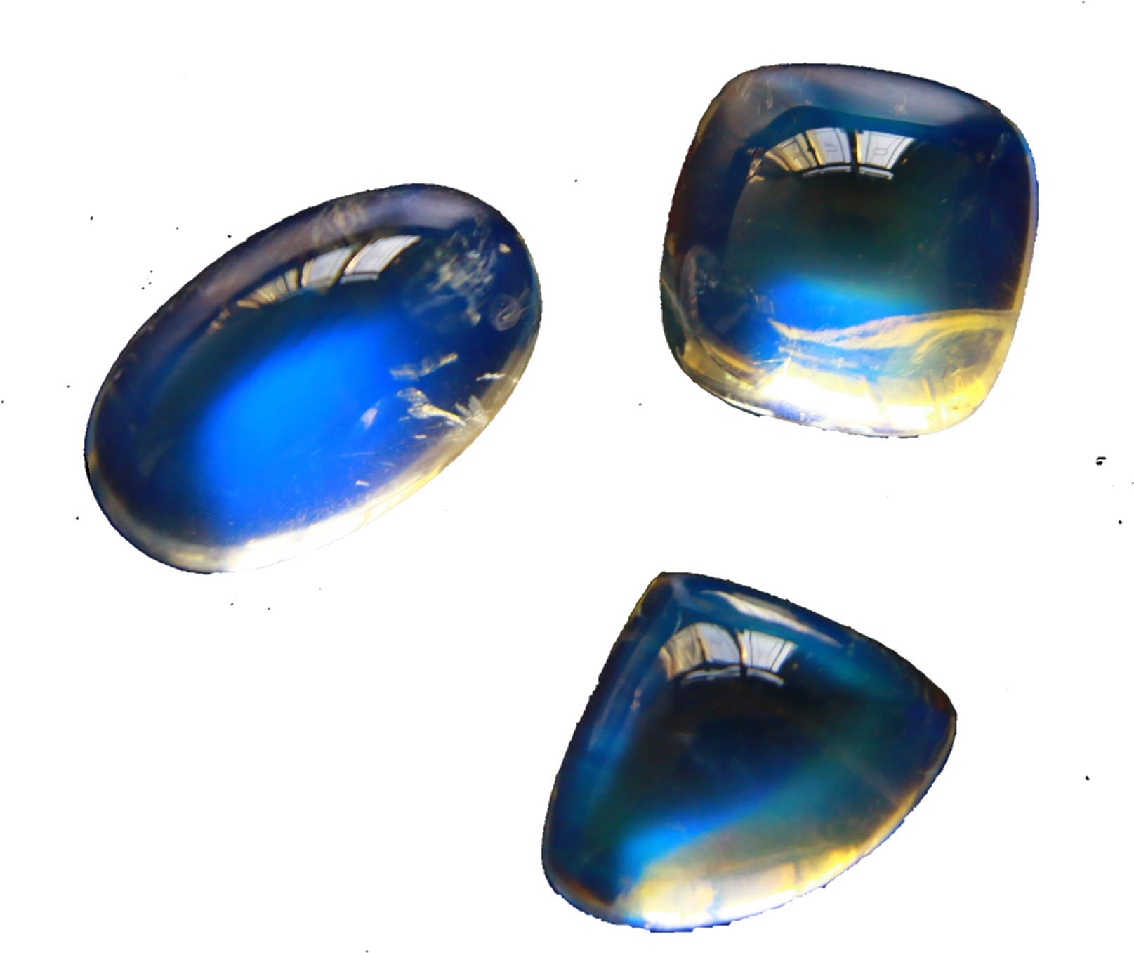 Blue Moonstone Oval Cushion Trillion - Opal Clipart - Large Size Png ...