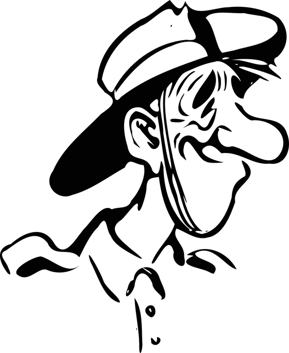 Man Cowboy Silly Sick Army Australia Australian - Cartoon Slouch Hat ...