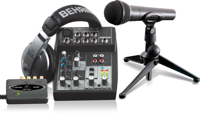 Recording Studio Mic Png - Behringer Podcastudio Usb Recording Bundle ...