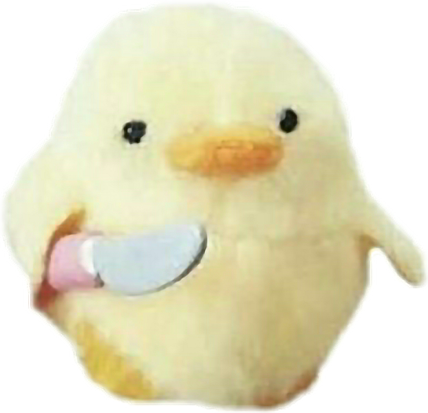View , 649kib, - Baby Chick With Knife Clipart - Large Size Png Image ...