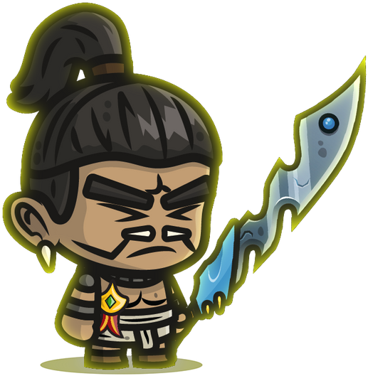 No Mercy - Spartan Chibi Clipart - Large Size Png Image - PikPng