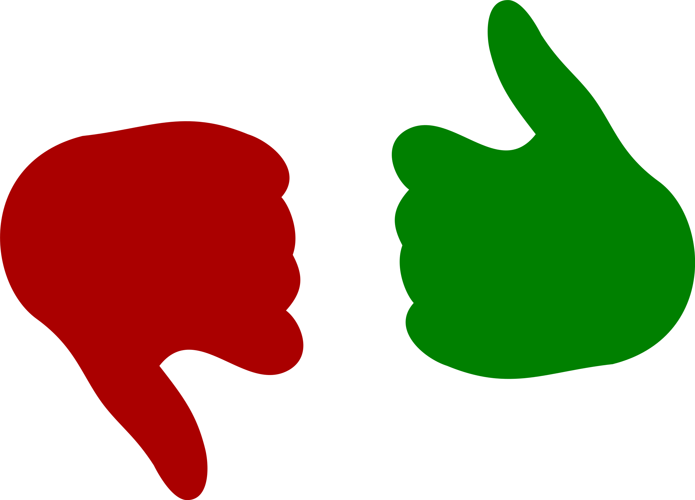 Thumbs Up Down Big Image Clipart - Large Size Png Image - PikPng