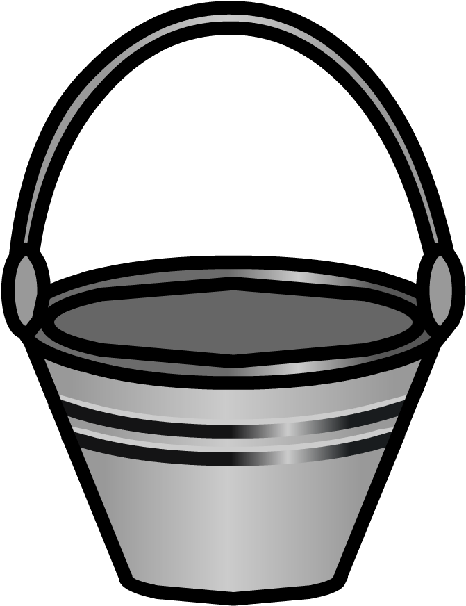 Feeding Bucket - Transparent Cartoon Bucket Png Clipart - Large Size ...
