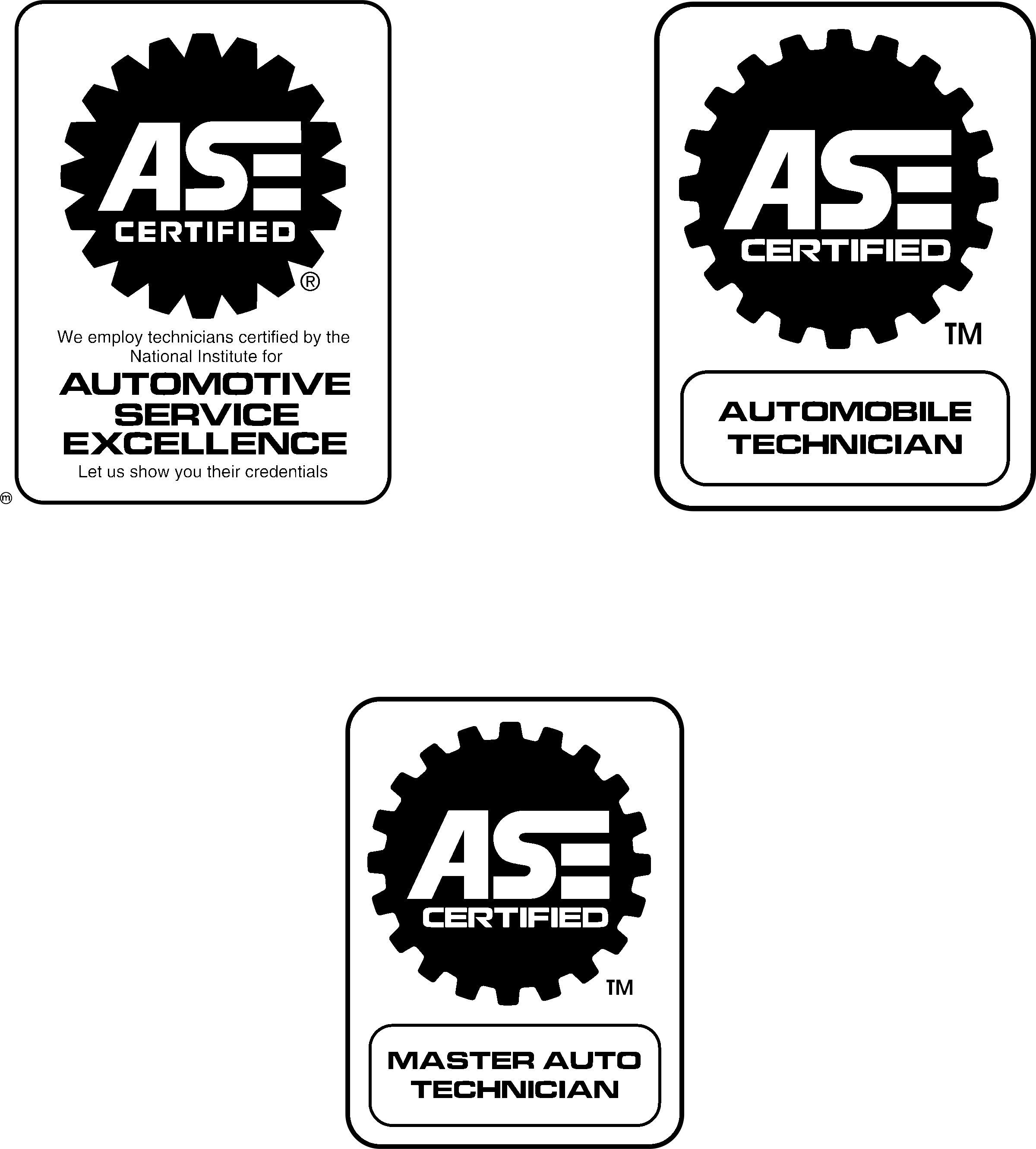 Ase Certified Logo Black And White - Ase Certified Master Logo Clipart ...