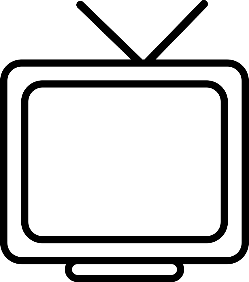 Tv Outline Png - Tv Contorno Png Clipart - Large Size Png Image - PikPng
