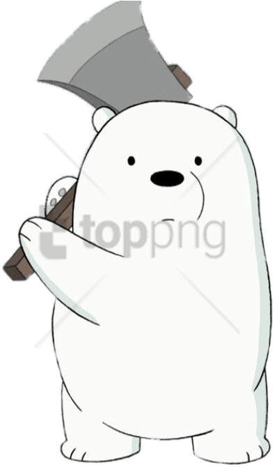Download Free Png Download Ice Bear Holding An Axe Clipart Png - We ...