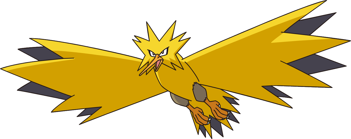 Download - Pokemon Zapdos Png Clipart - Large Size Png Image - PikPng