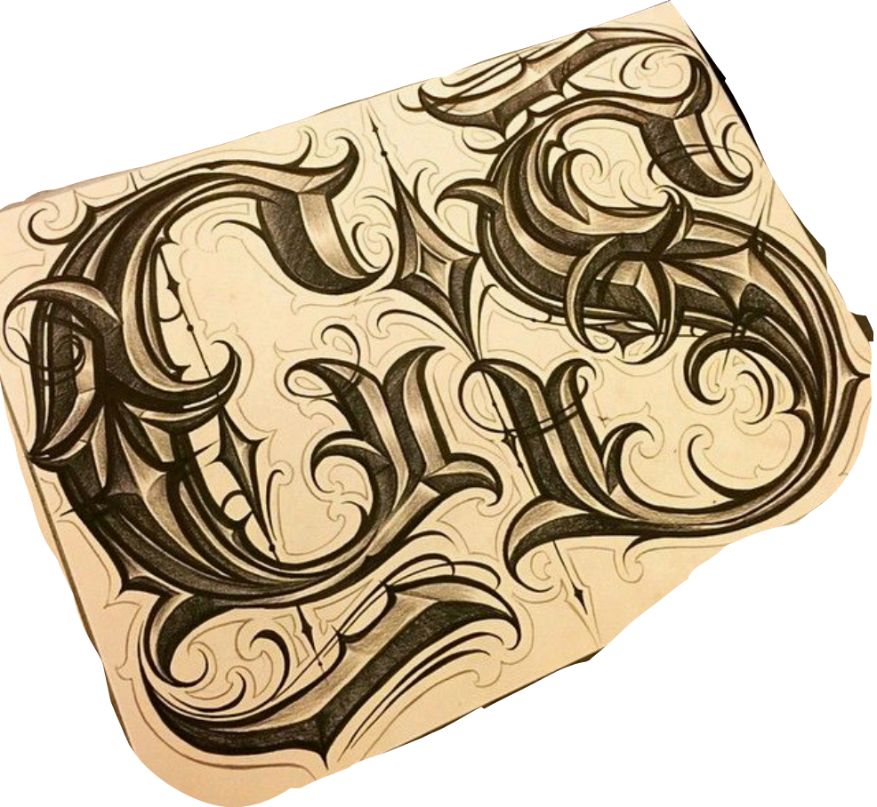 Alfabeto Chicano Tattoos