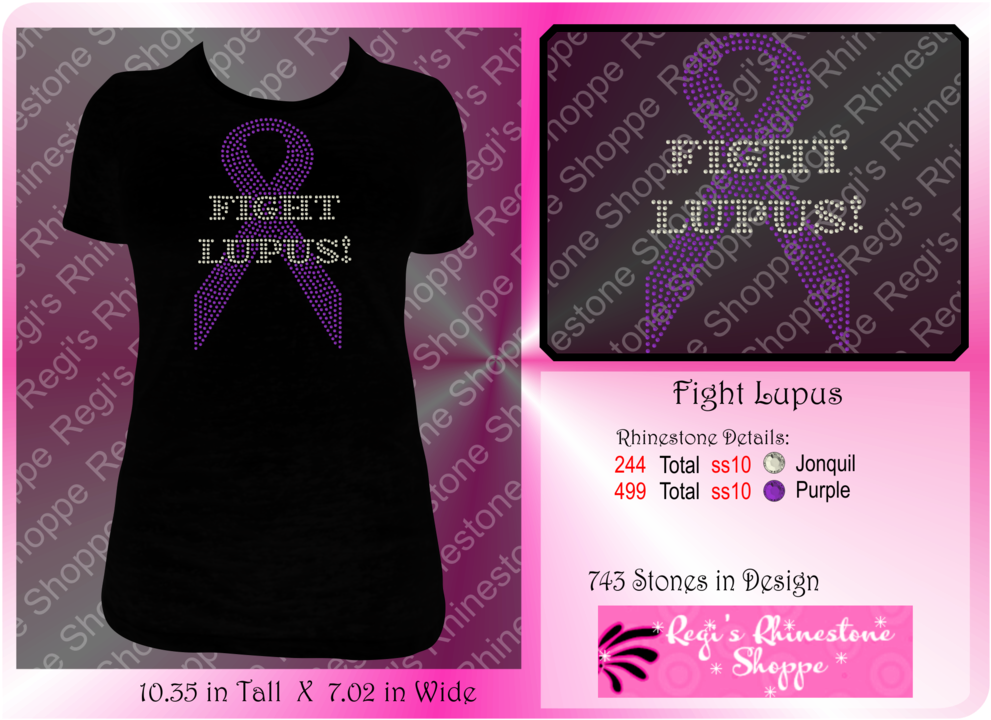 Fight Lupus Ribbon Rhinestone Digital Download Rrs - Illustration Clipart - Large Size Png Image ...