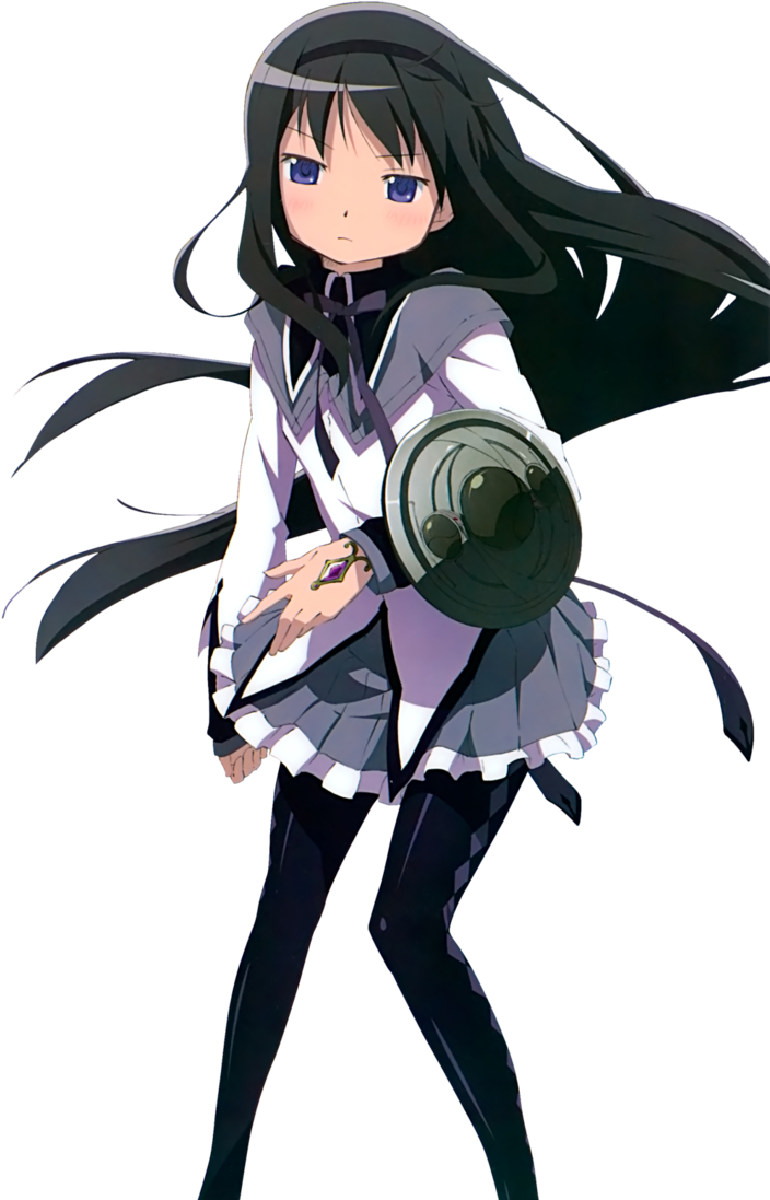 Homura Transparent Character - Homura Akemi Official Clipart - Large ...