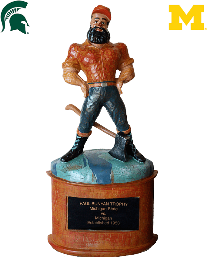 Michigan Michigan State Rivalry Trophy Clipart - Large Size Png Image ...