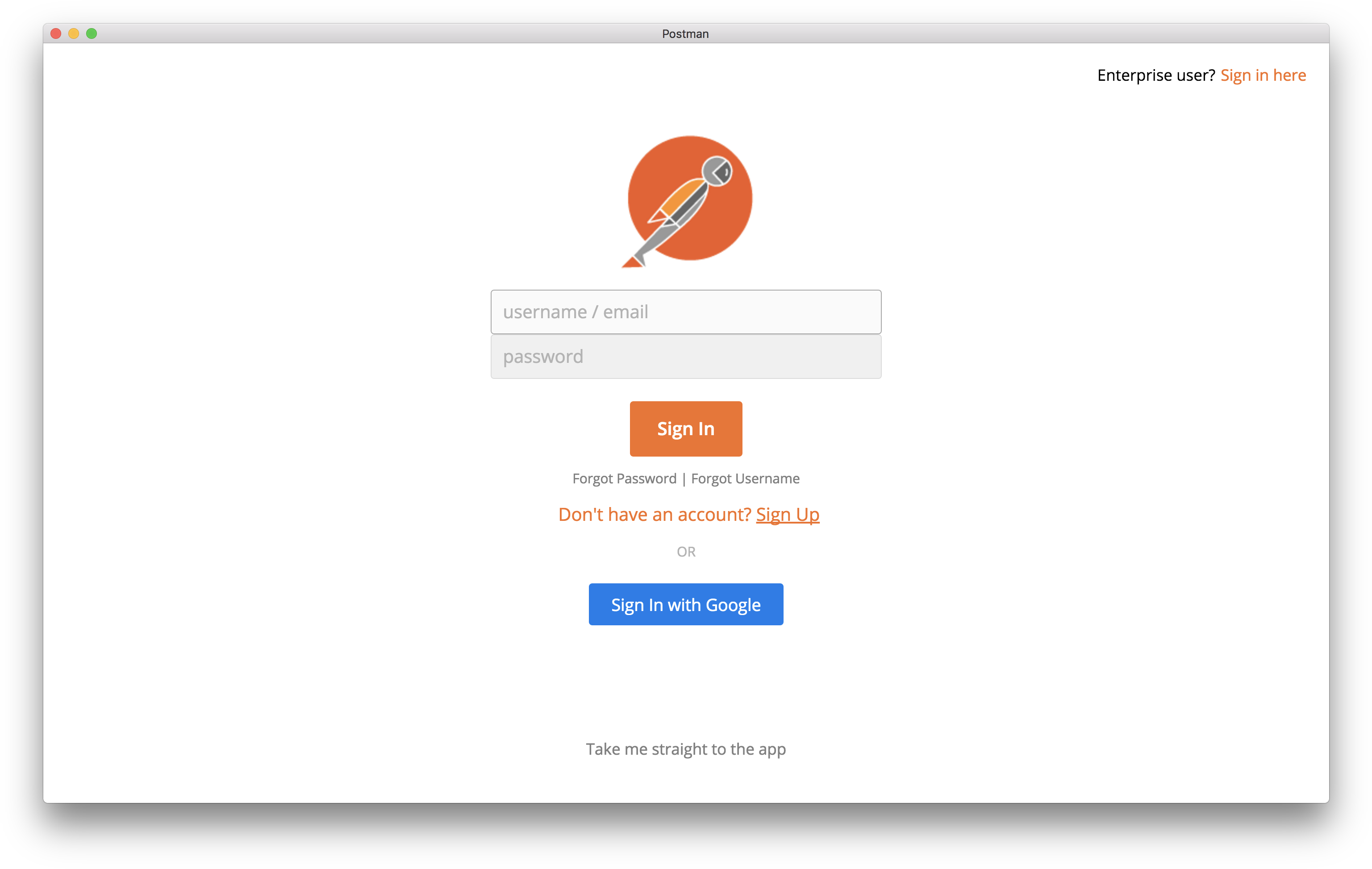 Launch The App And See A Prompt To Log In Or Sign Postman Clipart