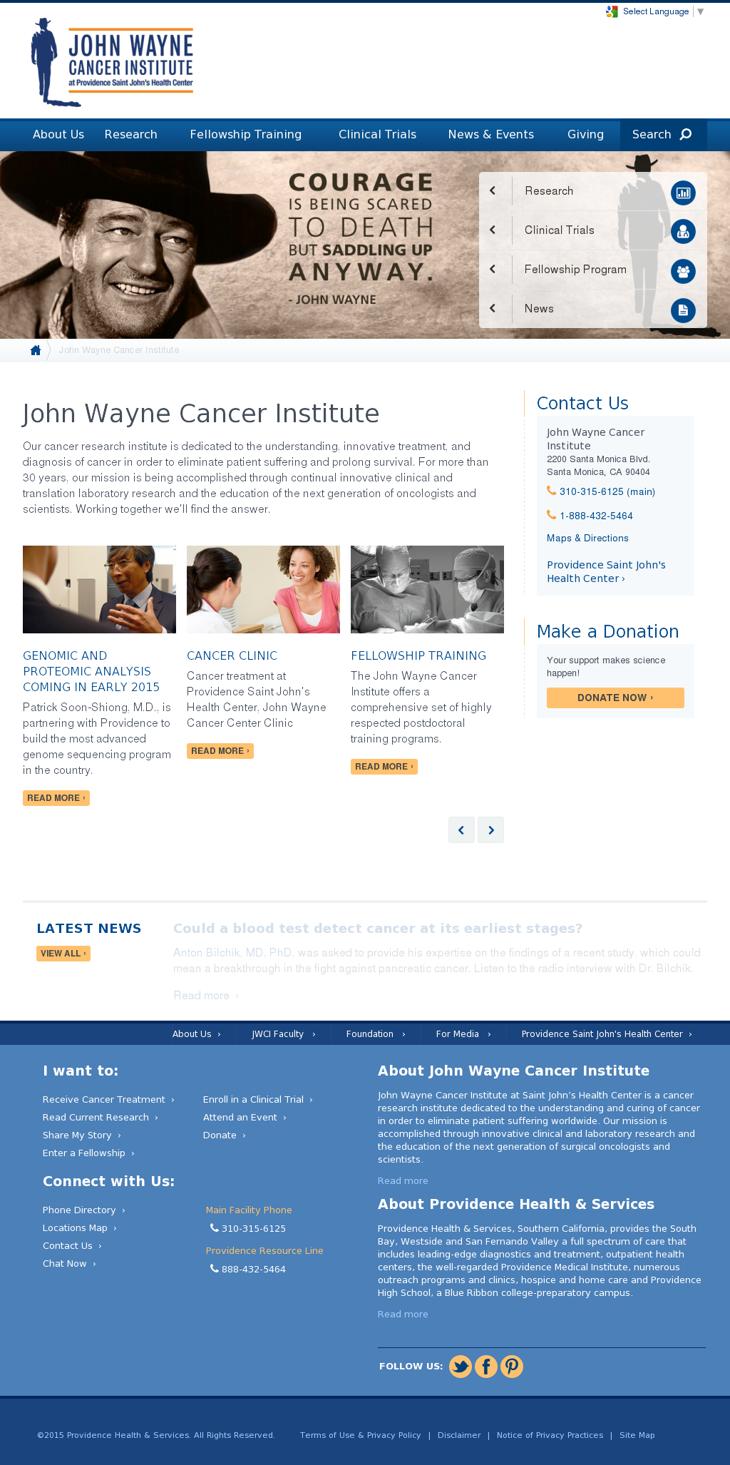 John Wayne Cancer Institute Competitors, Revenue And - Online ...