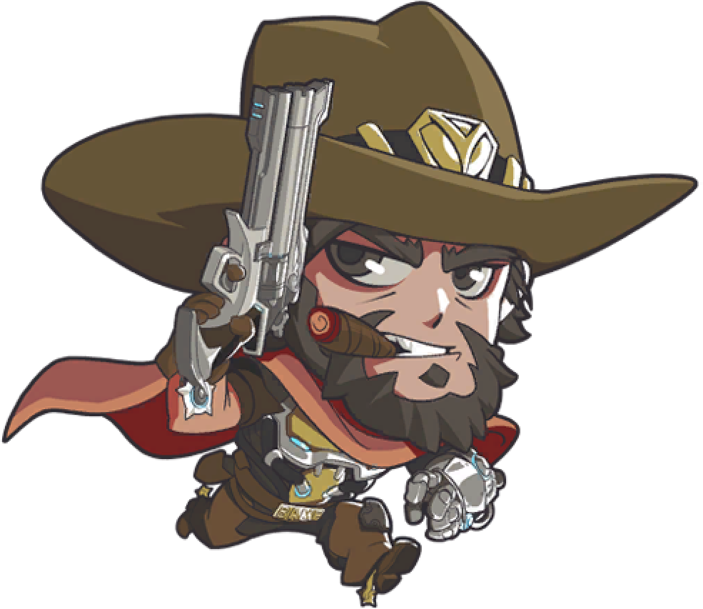 Mccree Cute Spray Clipart - Large Size Png Image - PikPng