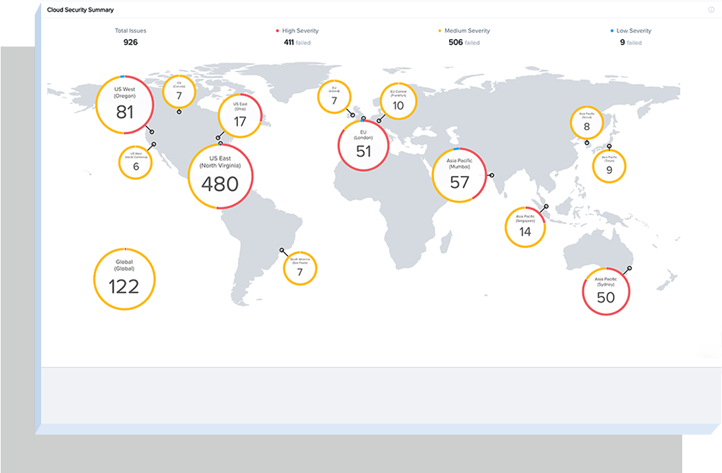 Always-on Cloud Security Compliance - World Map With Europe In The ...