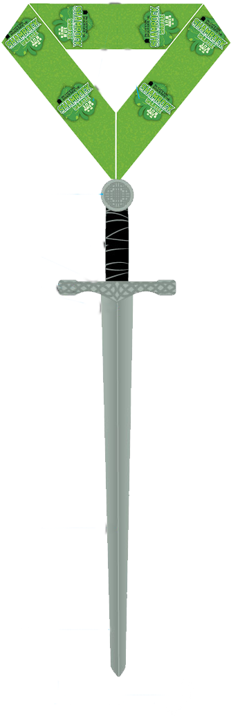 Virtual Shamrock Shuffle - Sword Clipart - Large Size Png Image - PikPng