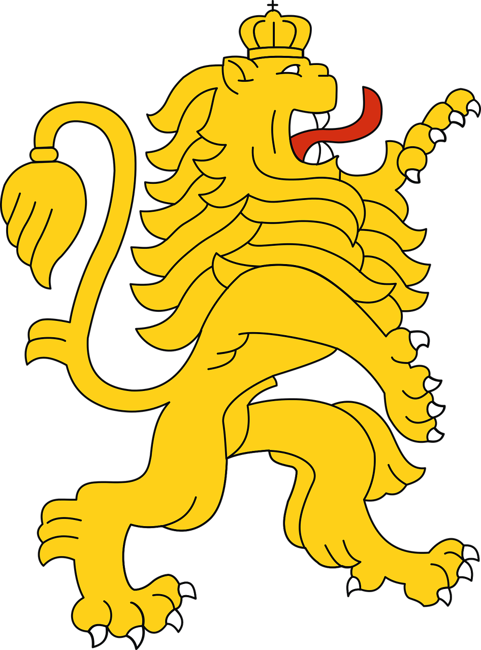 Animal Heraldry Lion Mammal Png Image - Bulgarian Coat Of Arms Lion ...