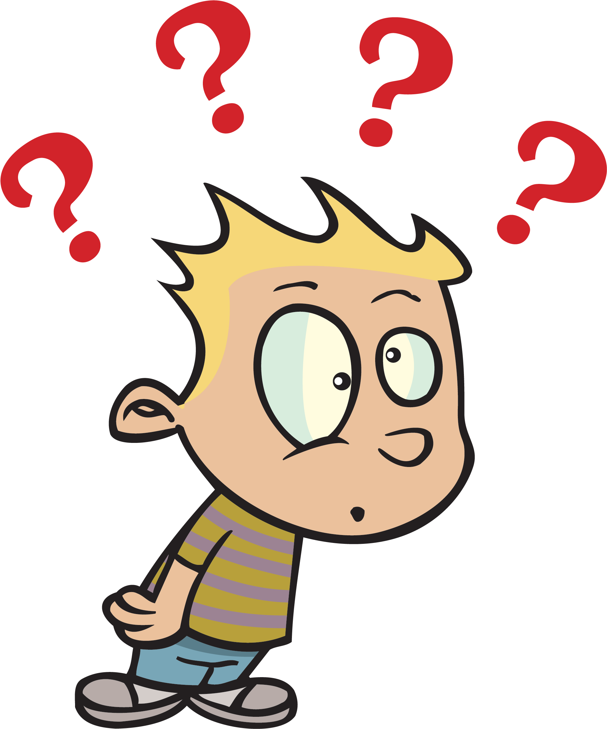 Clip Art I Don T Know Clipart - Don T Understand Cartoon - Png Download ...