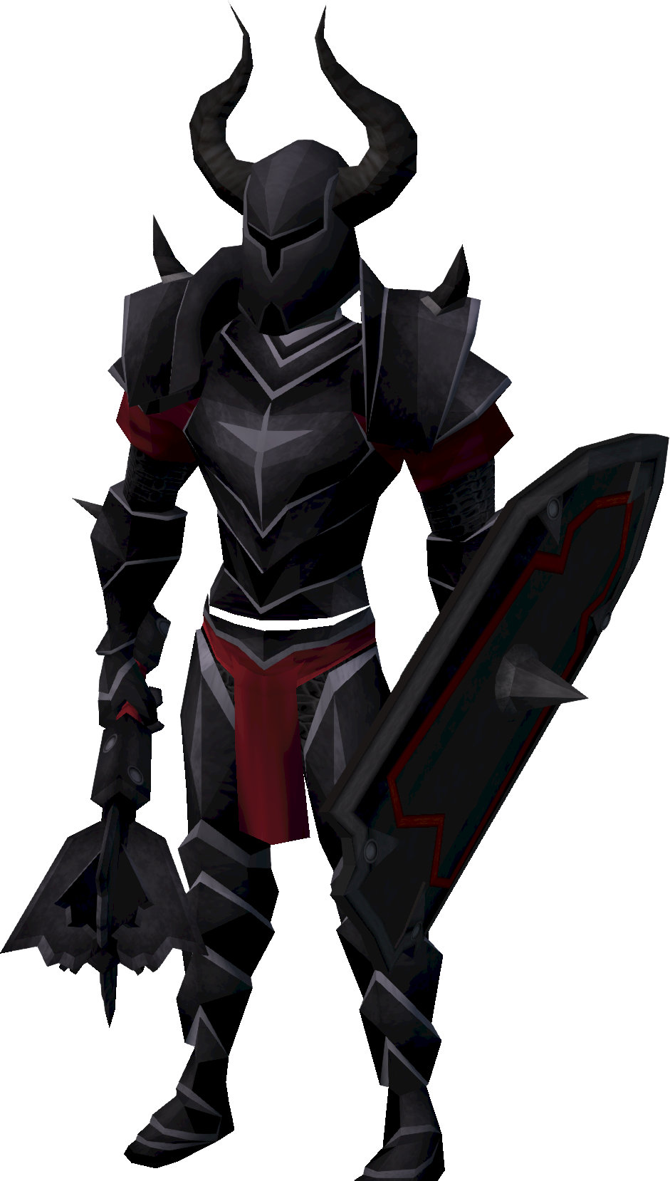 Runescape Black Knight Armor Clipart - Large Size Png Image - PikPng