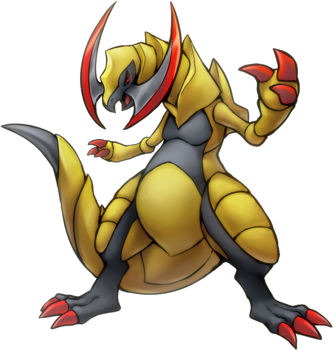 Jolly Haxorus - Dragon Pokemon Yellow Clipart - Large Size Png Image ...
