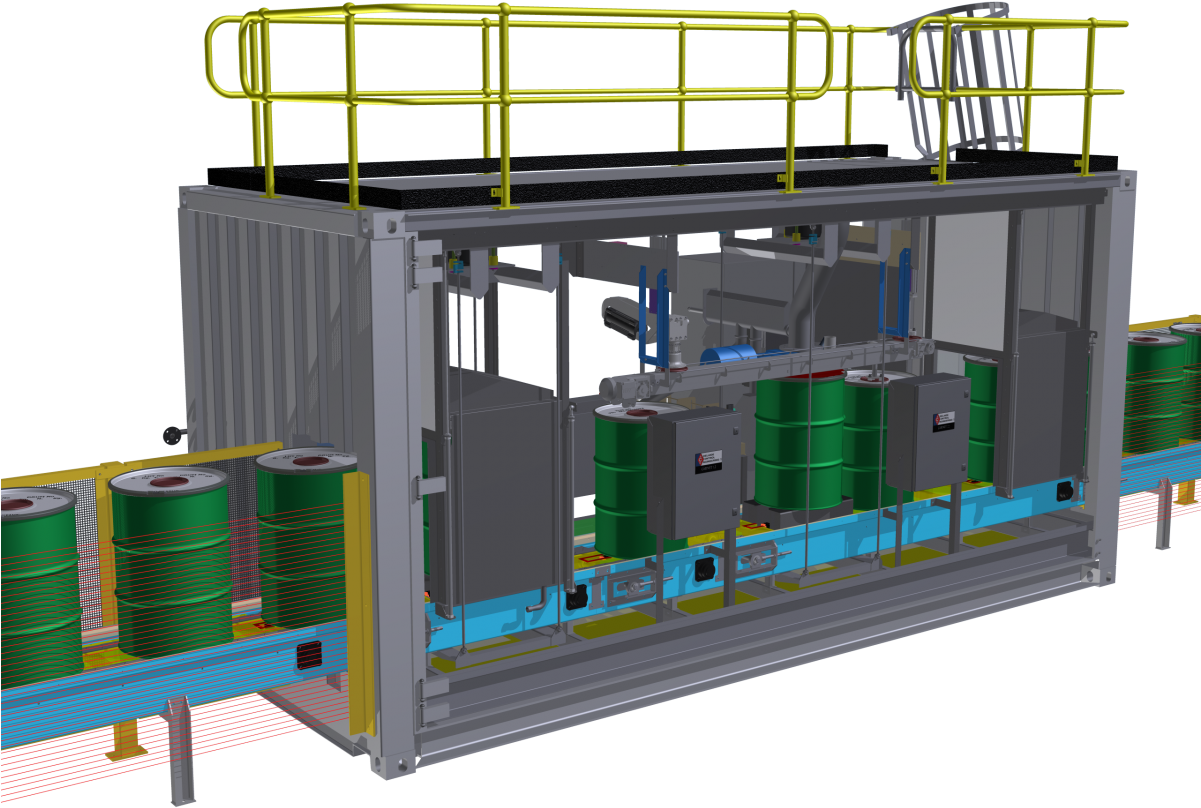 Drum Packing Modular Plant - Yellow Cake Uranium Dryer Clipart - Large ...
