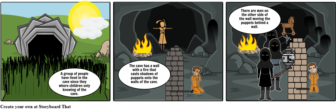 Allegory Of The Cave - Cartoon Clipart - Large Size Png Image - PikPng