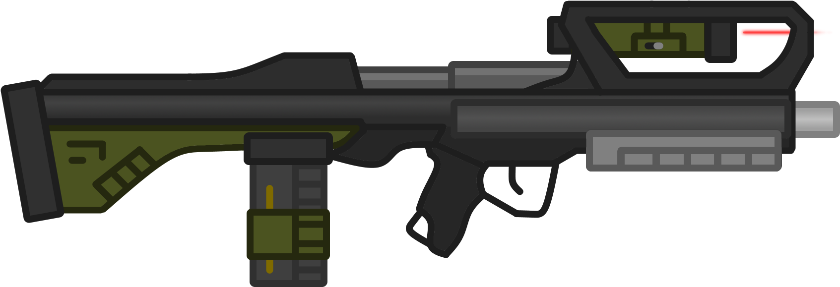 Assault Rifle Clipart - Large Size Png Image - PikPng