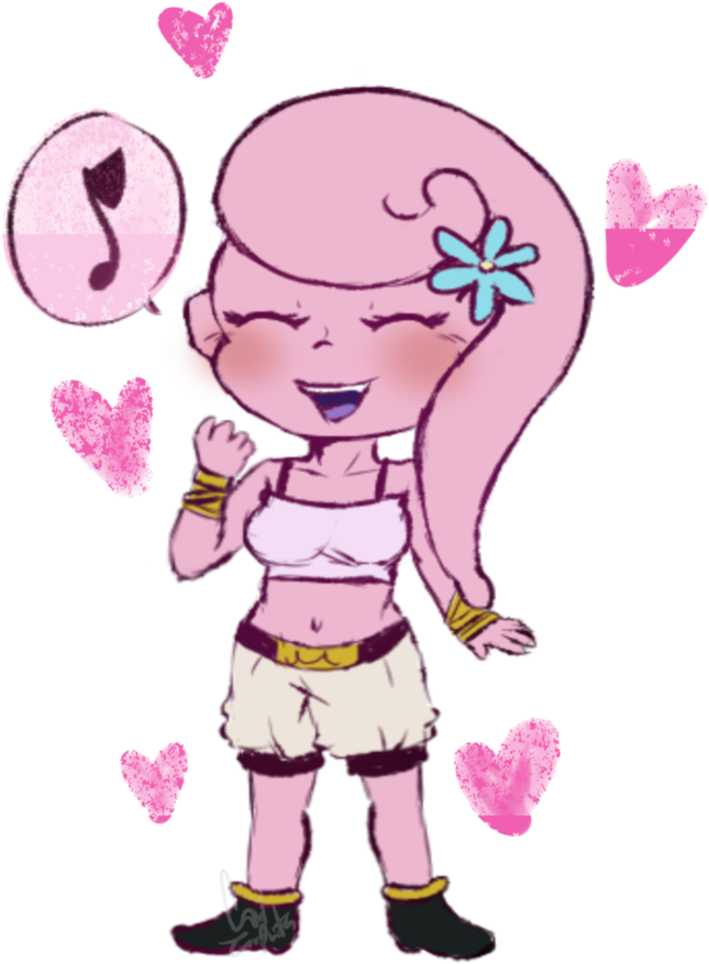 Buu Drawing Genderbend - Cartoon Clipart - Large Size Png Image - PikPng