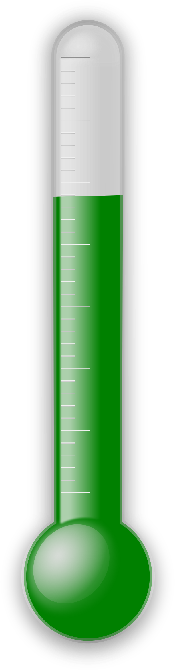 Open - Green Thermometer Clipart - Large Size Png Image - PikPng