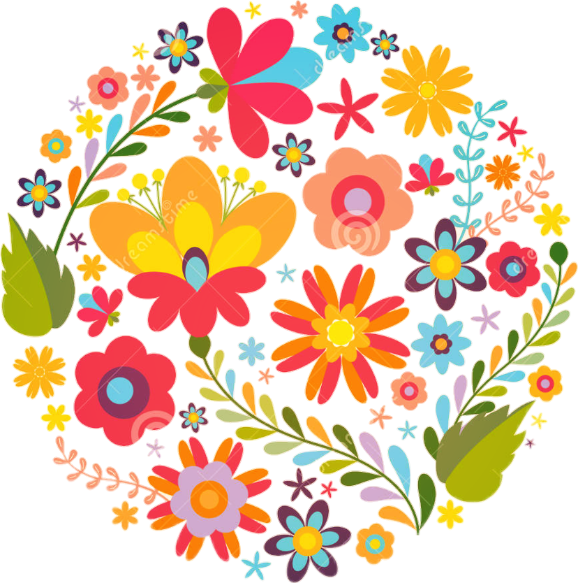 Jpg Stock Mexico Beautiful Colorful Flower - Mexican Floral Pattern Png ...