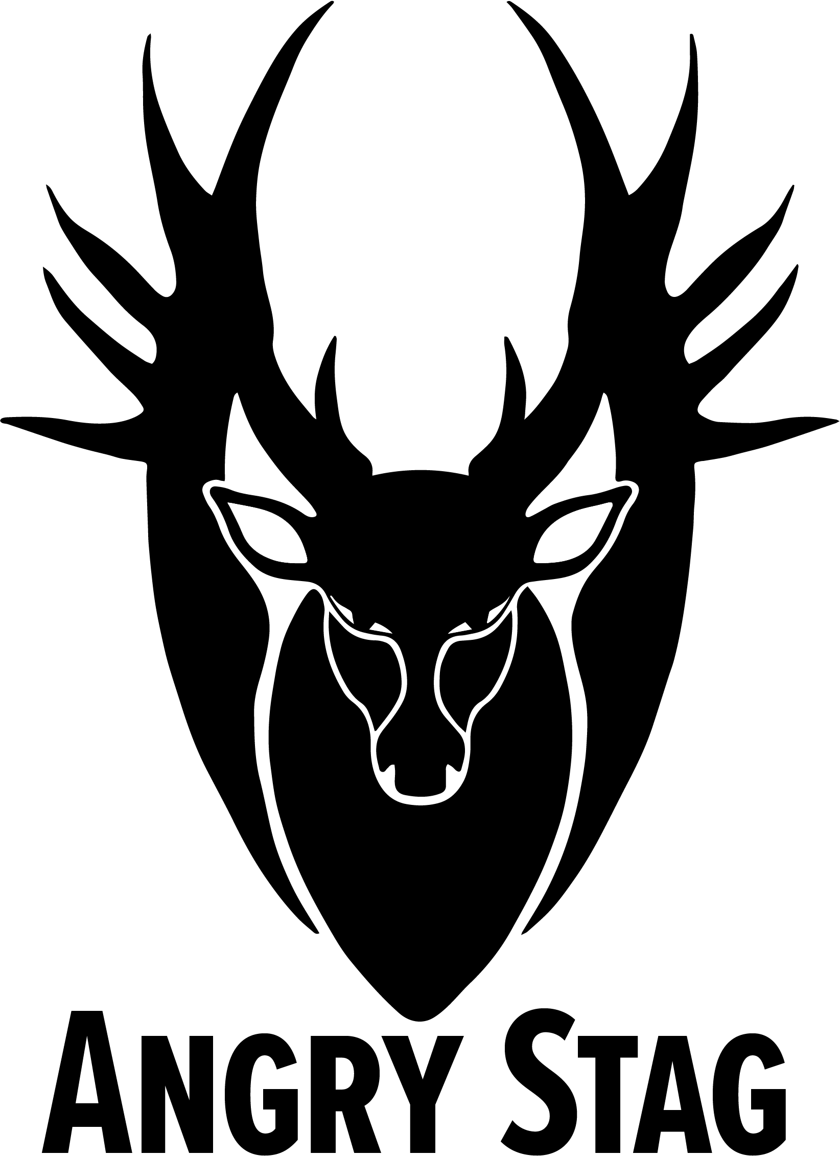 Elegance - Angry Stag Logo Clipart - Large Size Png Image - PikPng