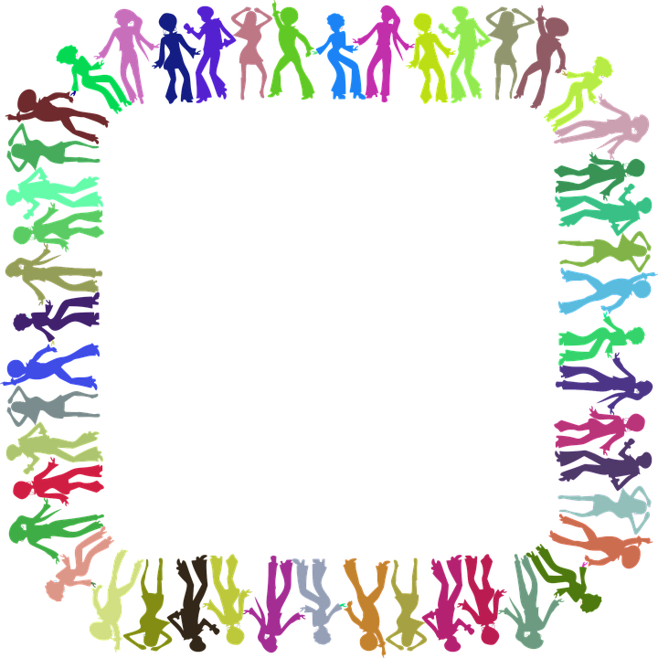 Disco Border Clipart - Large Size Png Image - PikPng