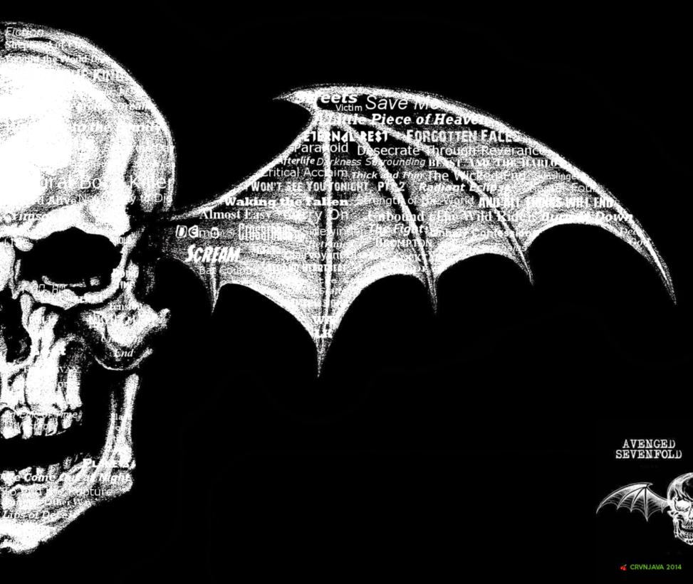 Deathbat Wallpaper - Avenged Sevenfold Album Art Clipart - Large Size ...