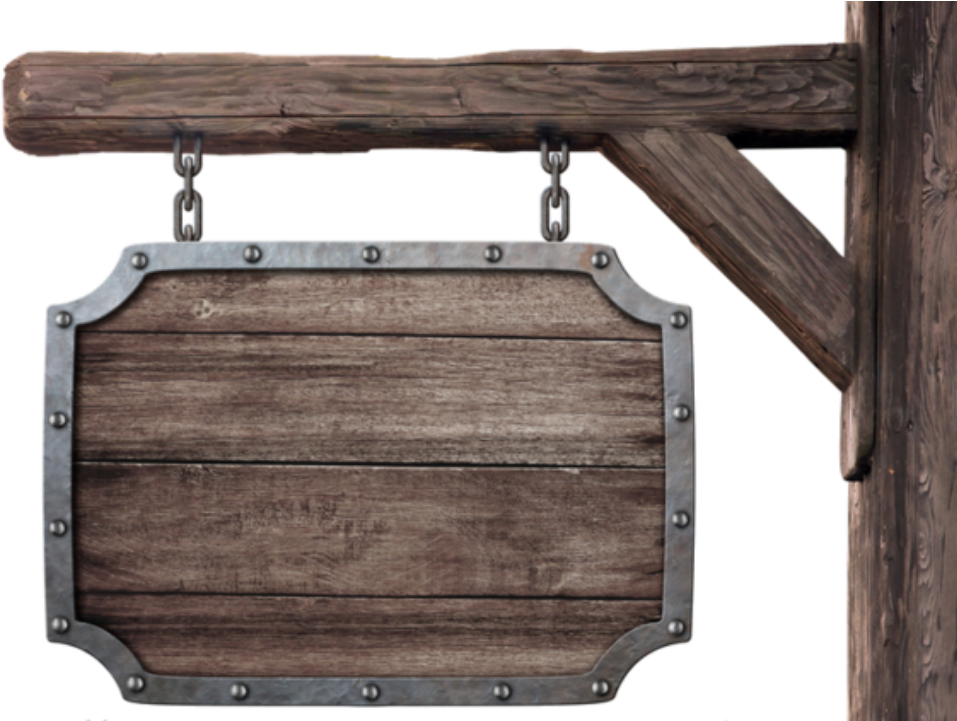 #ftestickers #post #sign #placard #wooden - Medieval Wooden Sign Png ...