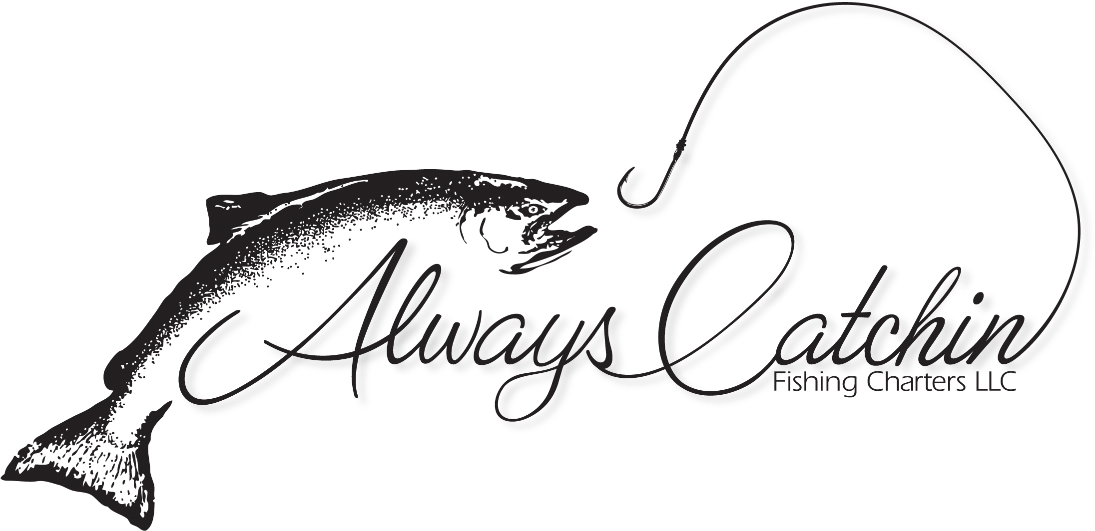 Logo - Fishing Black And White Clipart - Large Size Png Image - PikPng