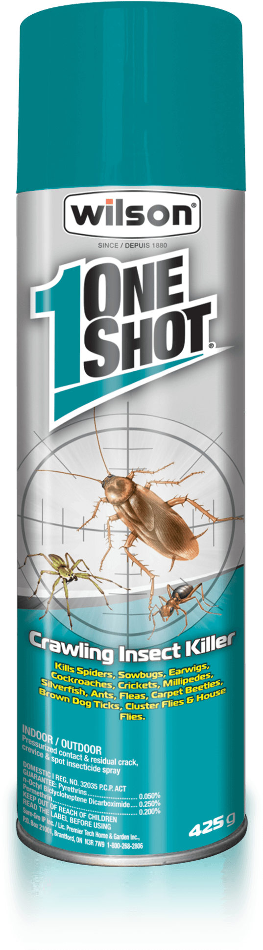 Wilson One Shot Crawling Insect Killer - Arachnicide Clipart - Large Size Png Image - PikPng