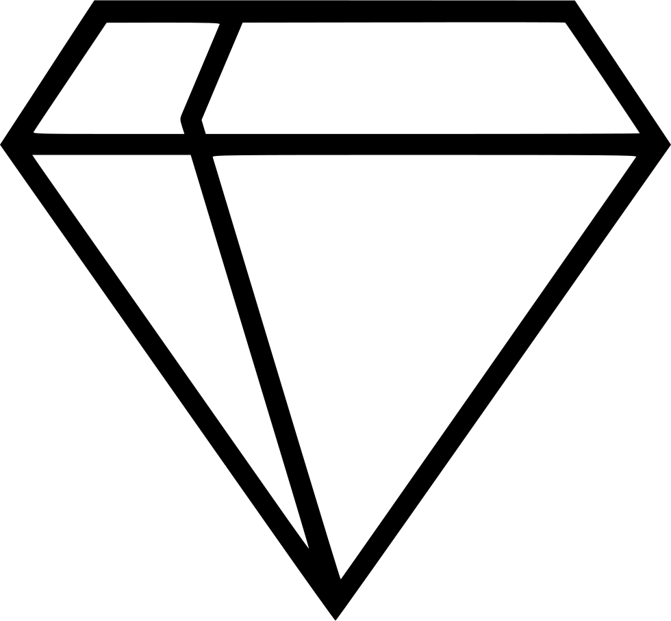 Png File Svg - Transparent Diamond Outline Png Clipart - Large Size Png ...