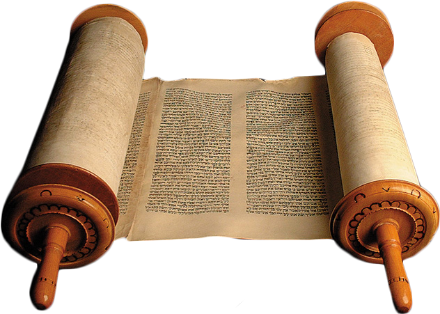 Holy Bible Clipart Torah Scroll Coloring Page Free Transparent Png ...