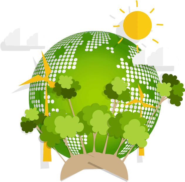 Our Vision - Green Planet Eco Clipart - Large Size Png Image - PikPng