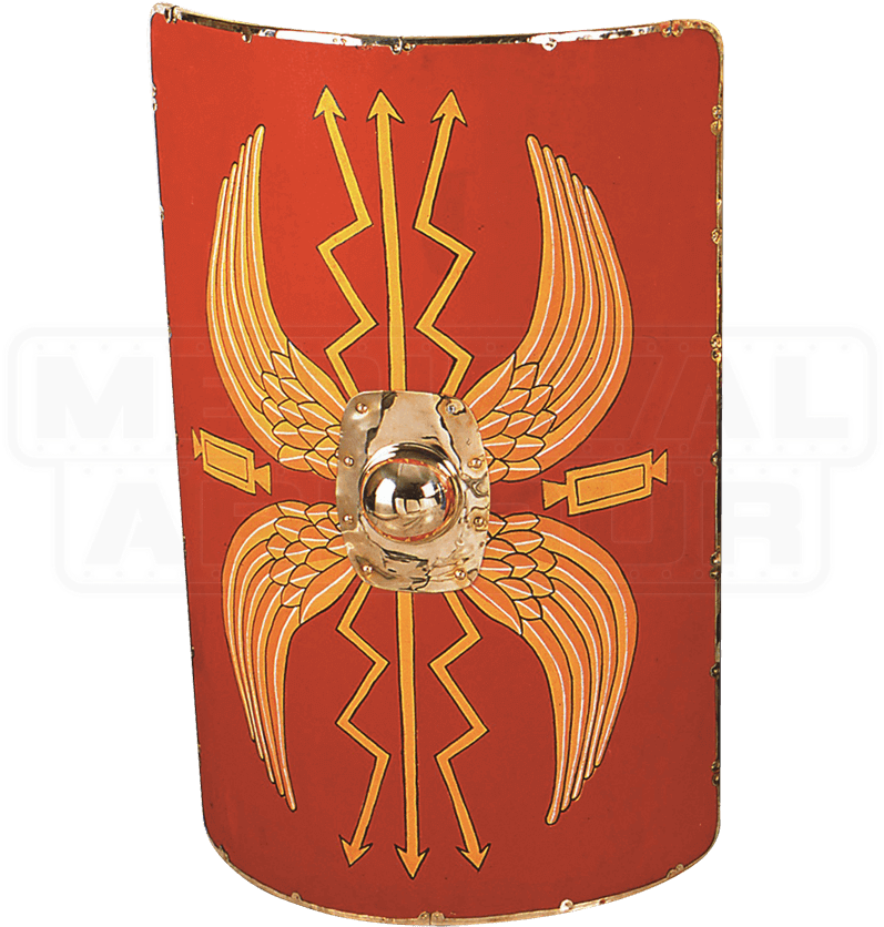 Linen Covered Roman Wooden Shield - Roman Shield Clipart - Large Size ...