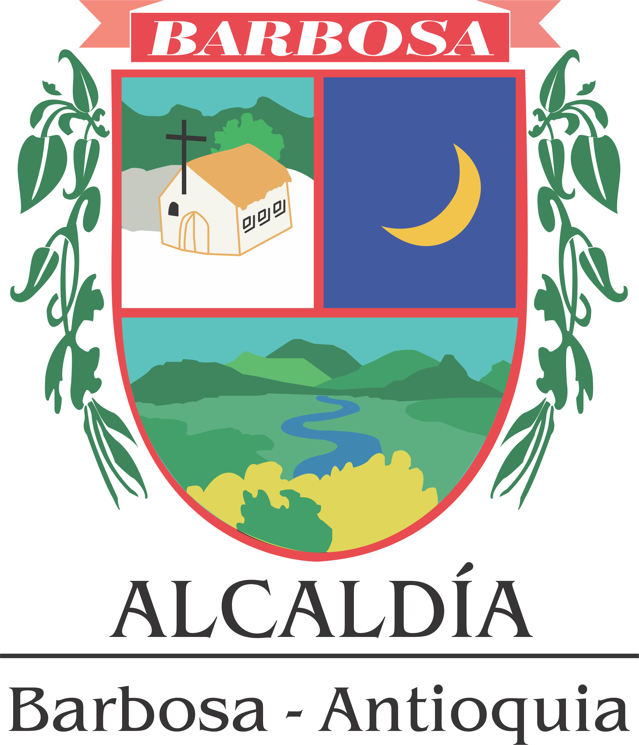 Download Escudo Barbosa - Alcaldia De Barbosa Clipart Png Download - PikPng