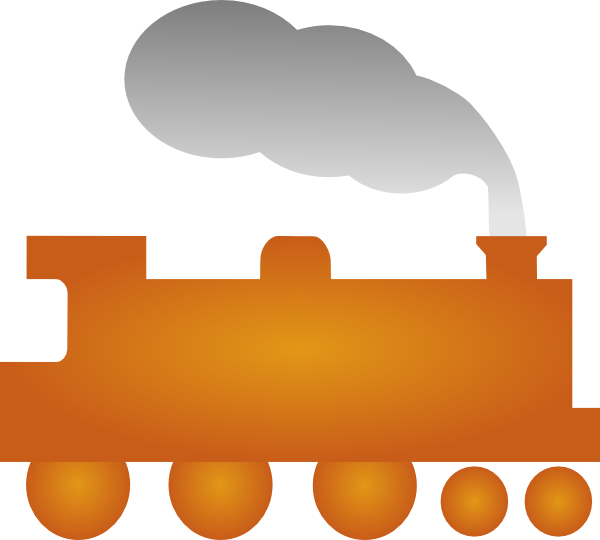 Train Clip Art At Clker - Orange Train Clipart - Png Download - Large ...