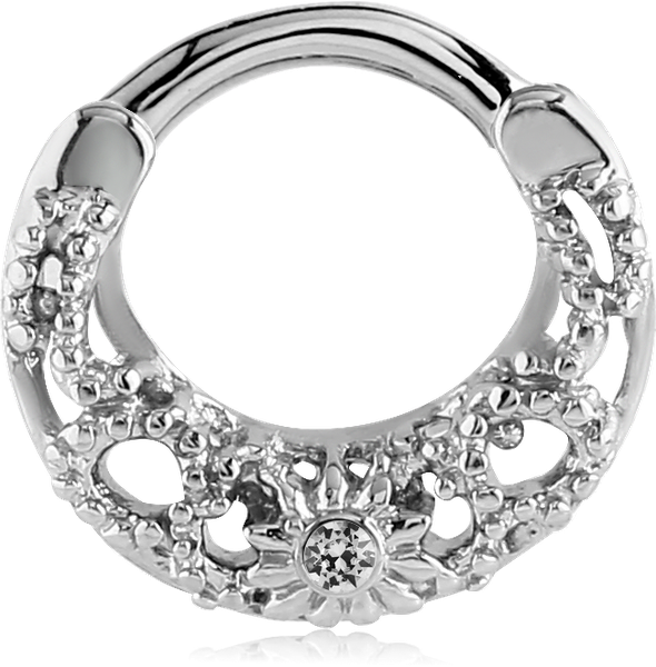 Mini Septum Surgical Steel - Septum Piercing Clipart - Large Size Png ...