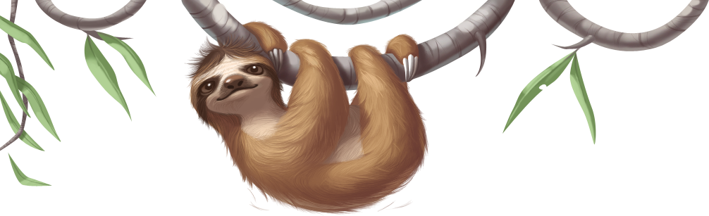 Cartoon Sloth No Background Clipart - Large Size Png Image - PikPng