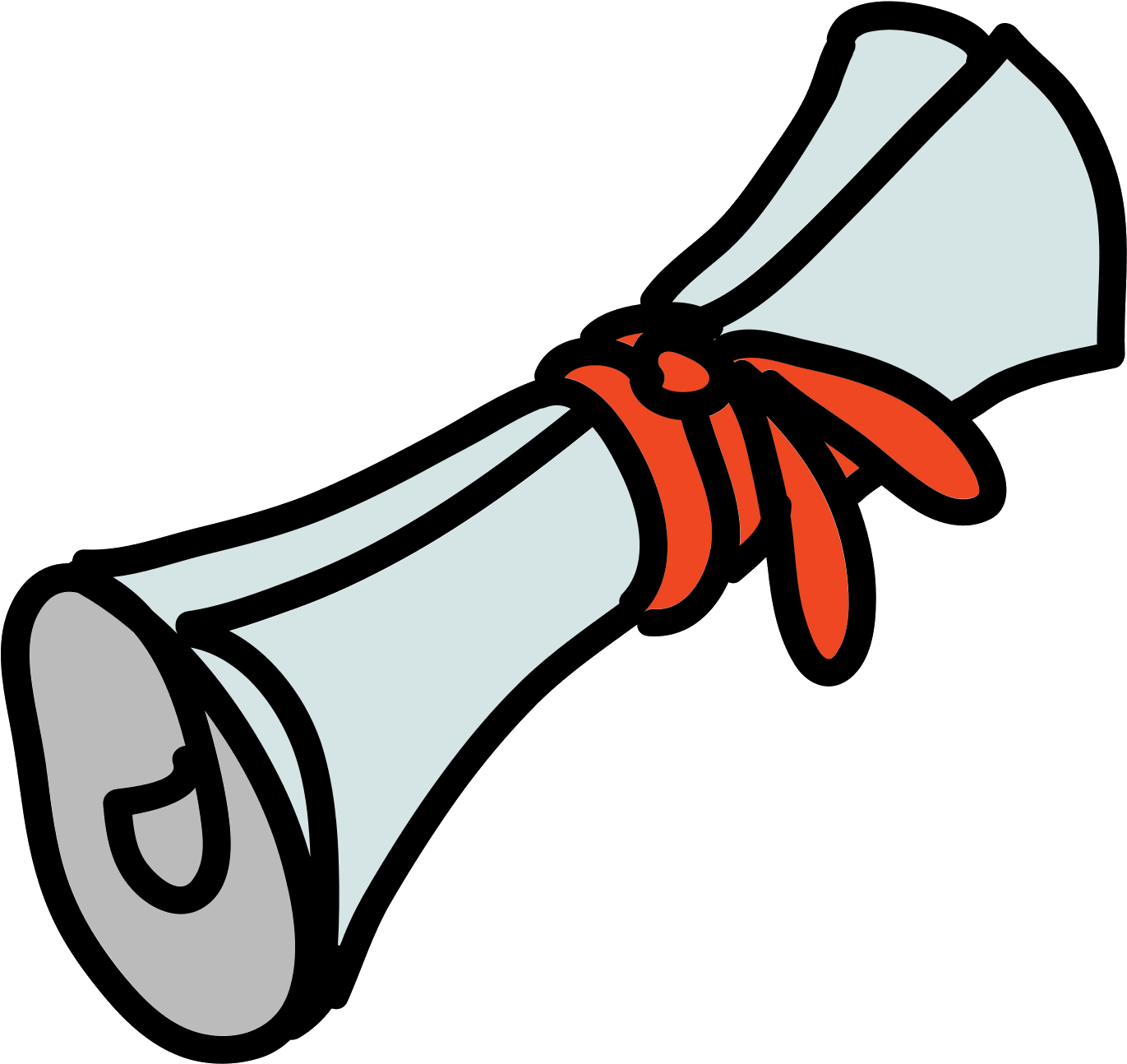 Graduation Scroll Icon - Transparent Diploma Cartoon Clipart - Large ...