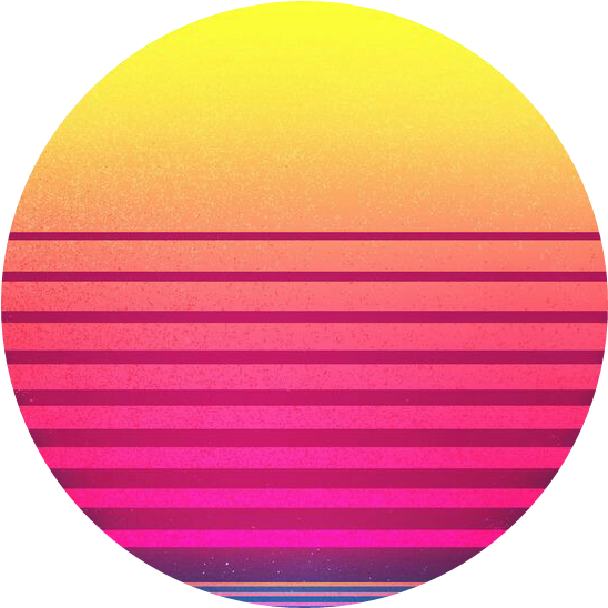 #vaporwave #yellow #sun - Yellow Vaporwave Clipart - Large Size Png ...