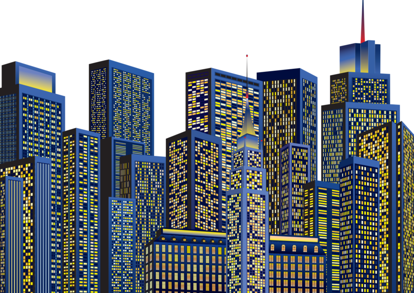 City Night - Night City Transparent Clipart - Large Size Png Image - PikPng